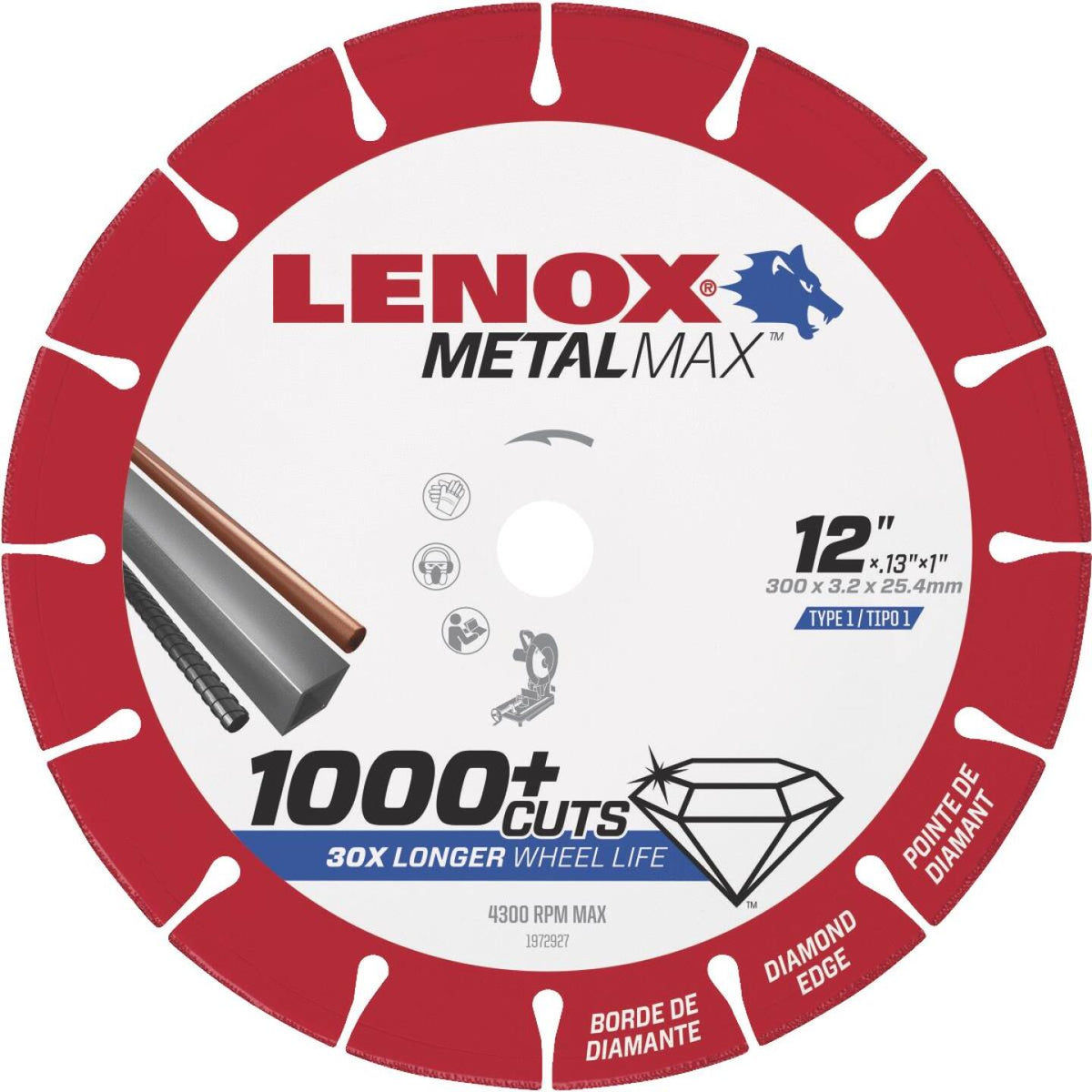 Lenox MetalMax 12 In. Segmented Rim Dry Cut Diamond Blade - Celina, TN ...